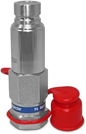 TL88 3/4" NPT Flat Face Connect Under Pressure Hydraulic Quick Coupler ...