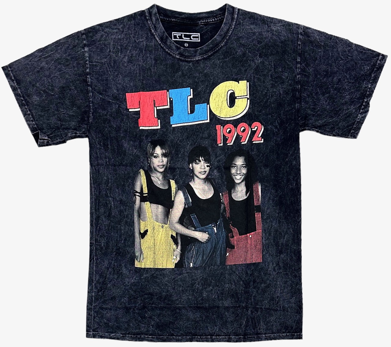 TLC R&B Music Band Unisex T-Shirt 1992 Mineral Acid Distressed Vintage ...