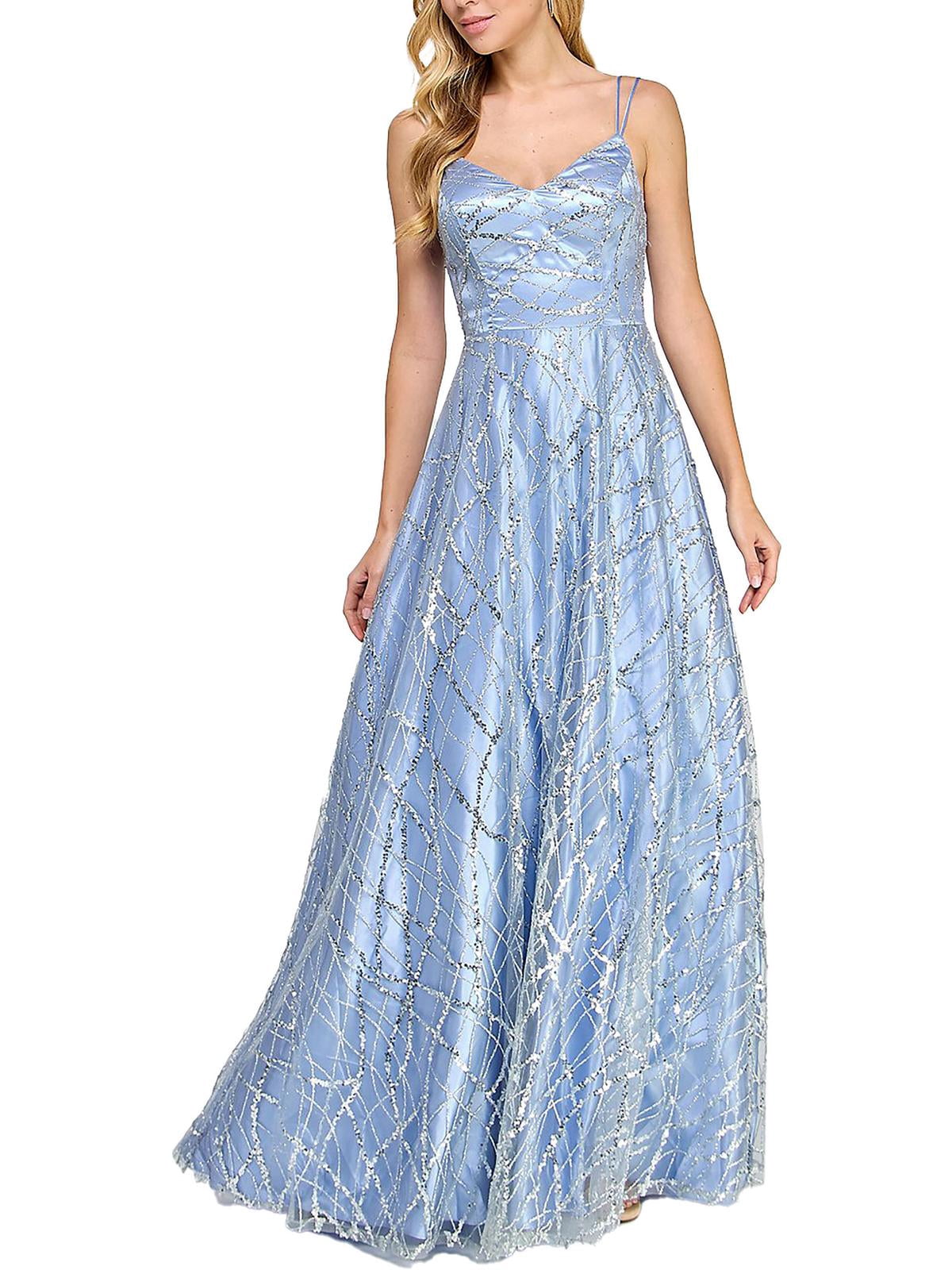 TLC Say Yes To The Prom Womens Juniors Padded Bust Tulle Evening Dress ...