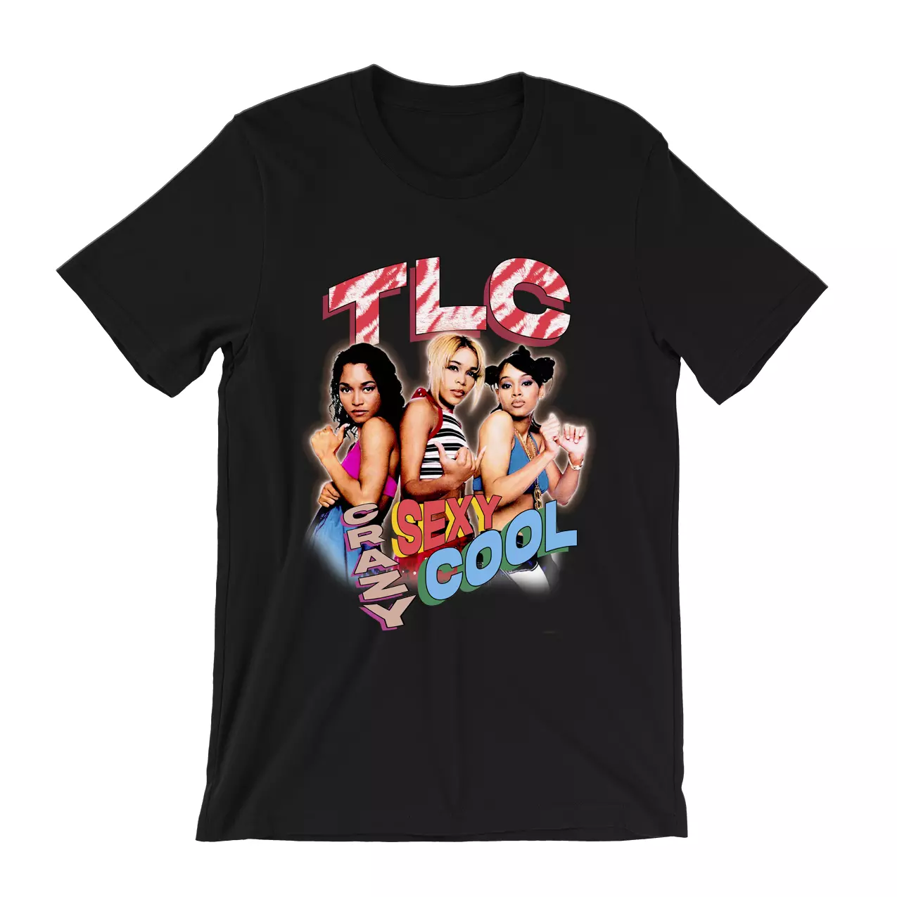 TLC band Crazy Cool Men T-shirt Black Short Sleeve All Sizes S-5XL ...