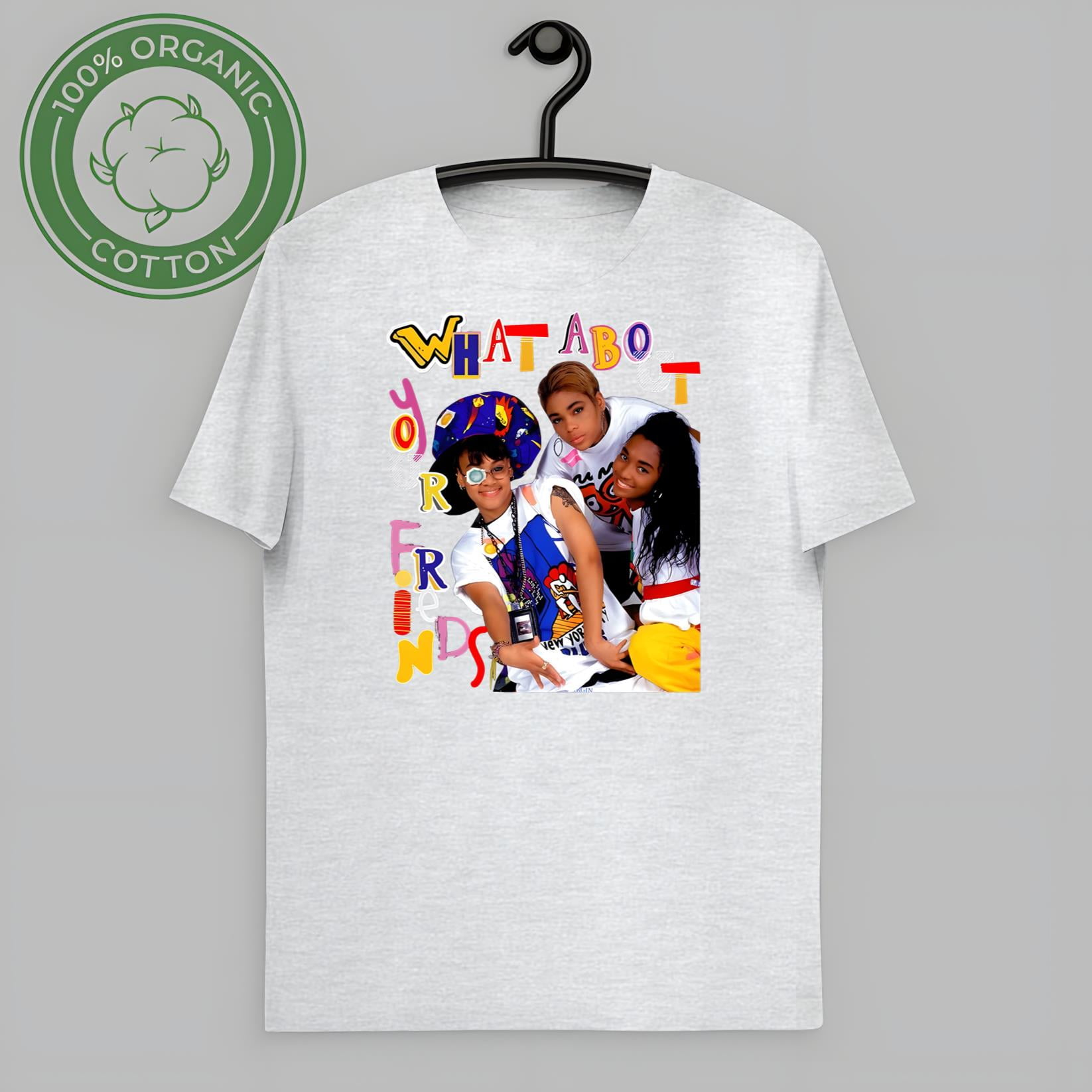 TLC band what about your friends black T-shirt All sizes S to 44XL ...