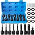 1/2 Inch Impact Torx Bit Socket Set,Cr-Mo Impact Grade,T30-T80 Torx ...