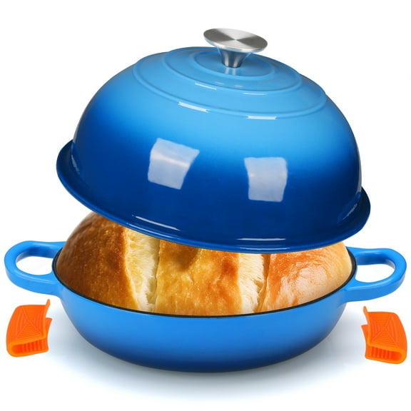 Cast Iron Bread Dutch Oven, 6 Qt Enameled Dutch Oven Pot for Sourdough ...