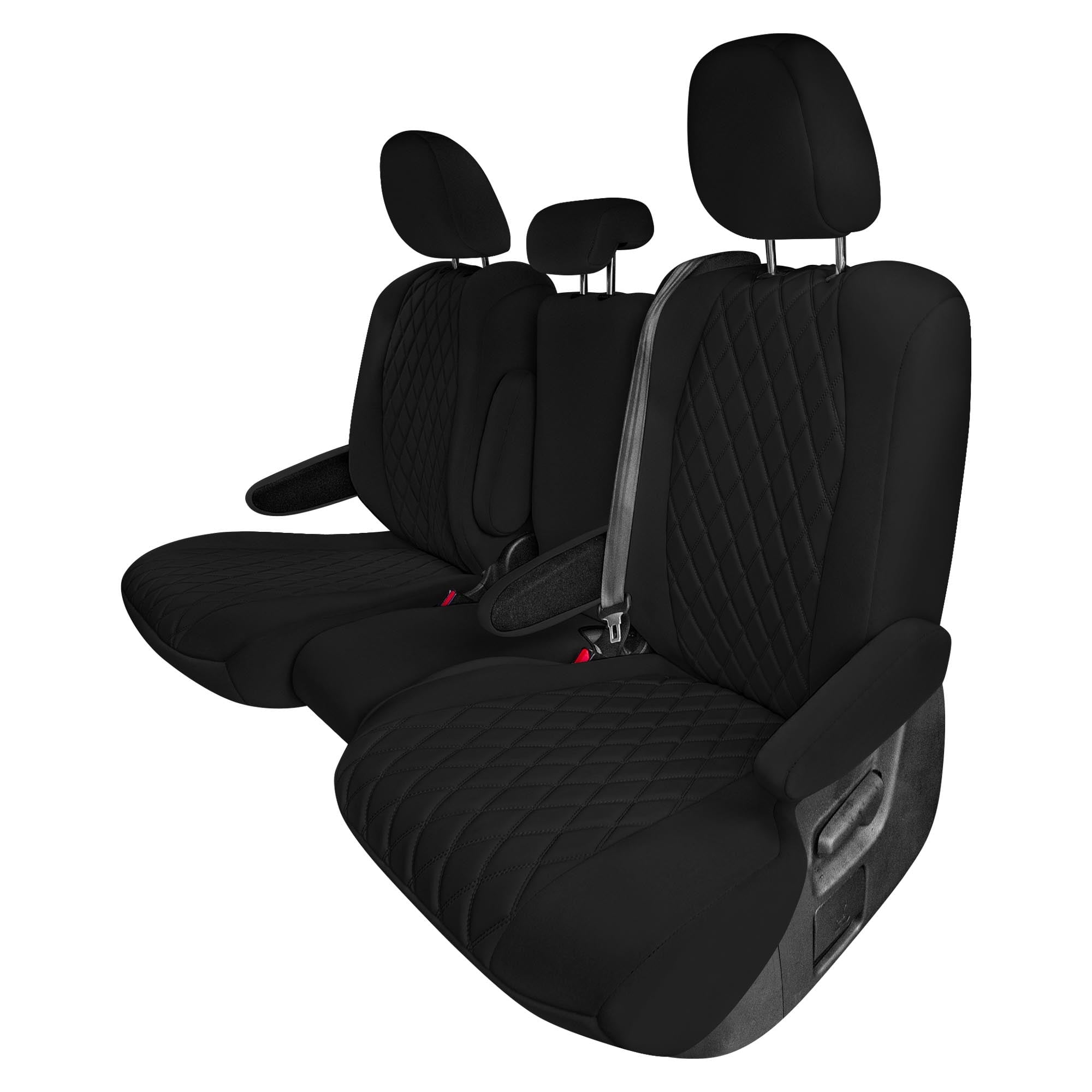 TLH Custom Fit Seat Covers for 2021 - 2024 Toyota Sienna, Black Seat ...