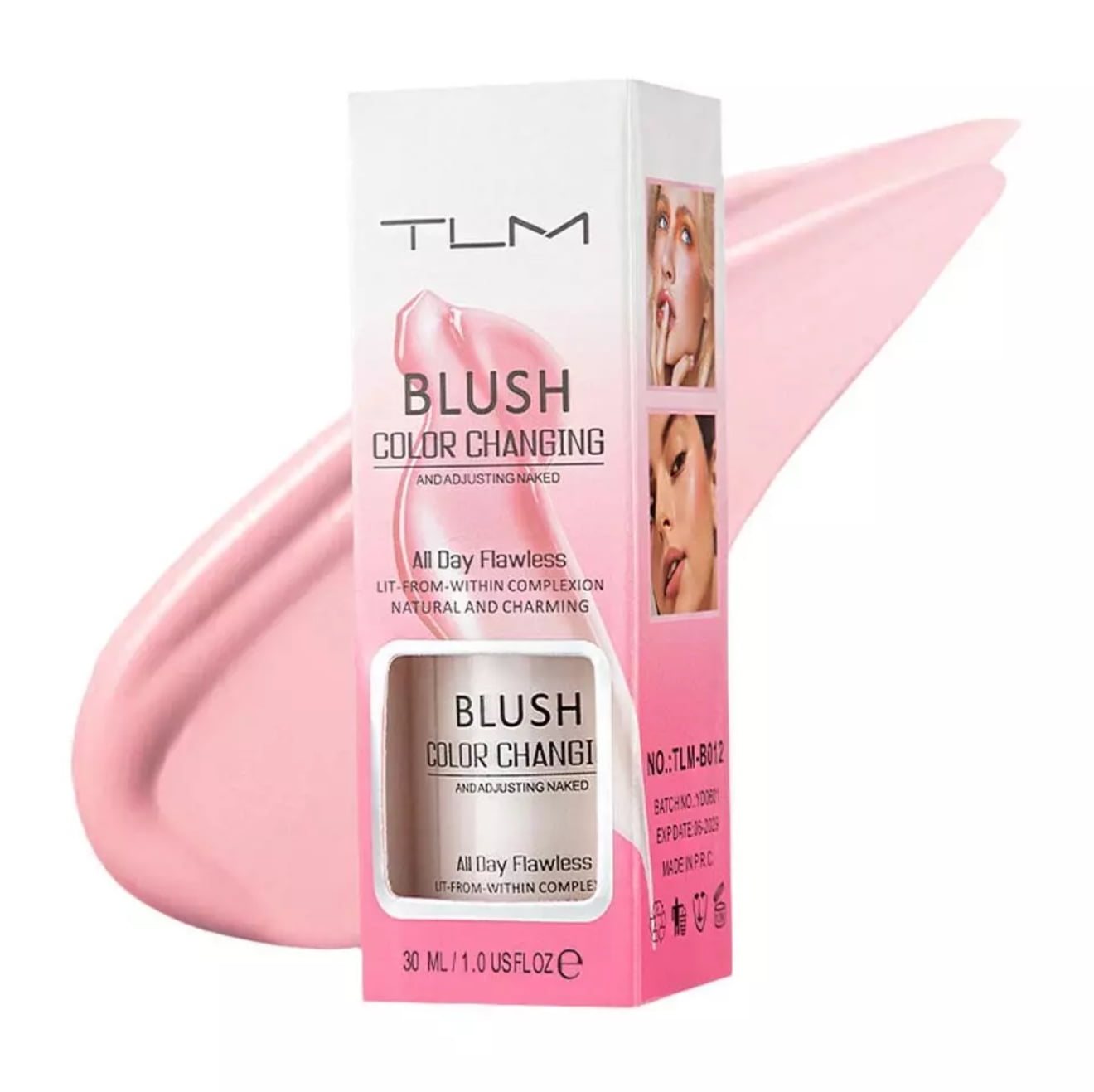 TLM Color Changing Blush , Liquid Base TLM Blush , Color changing ...