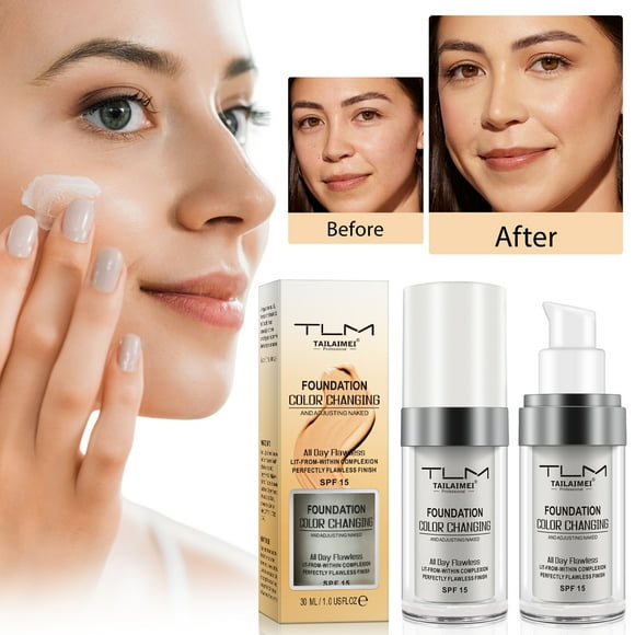 White Foundation Color Changing