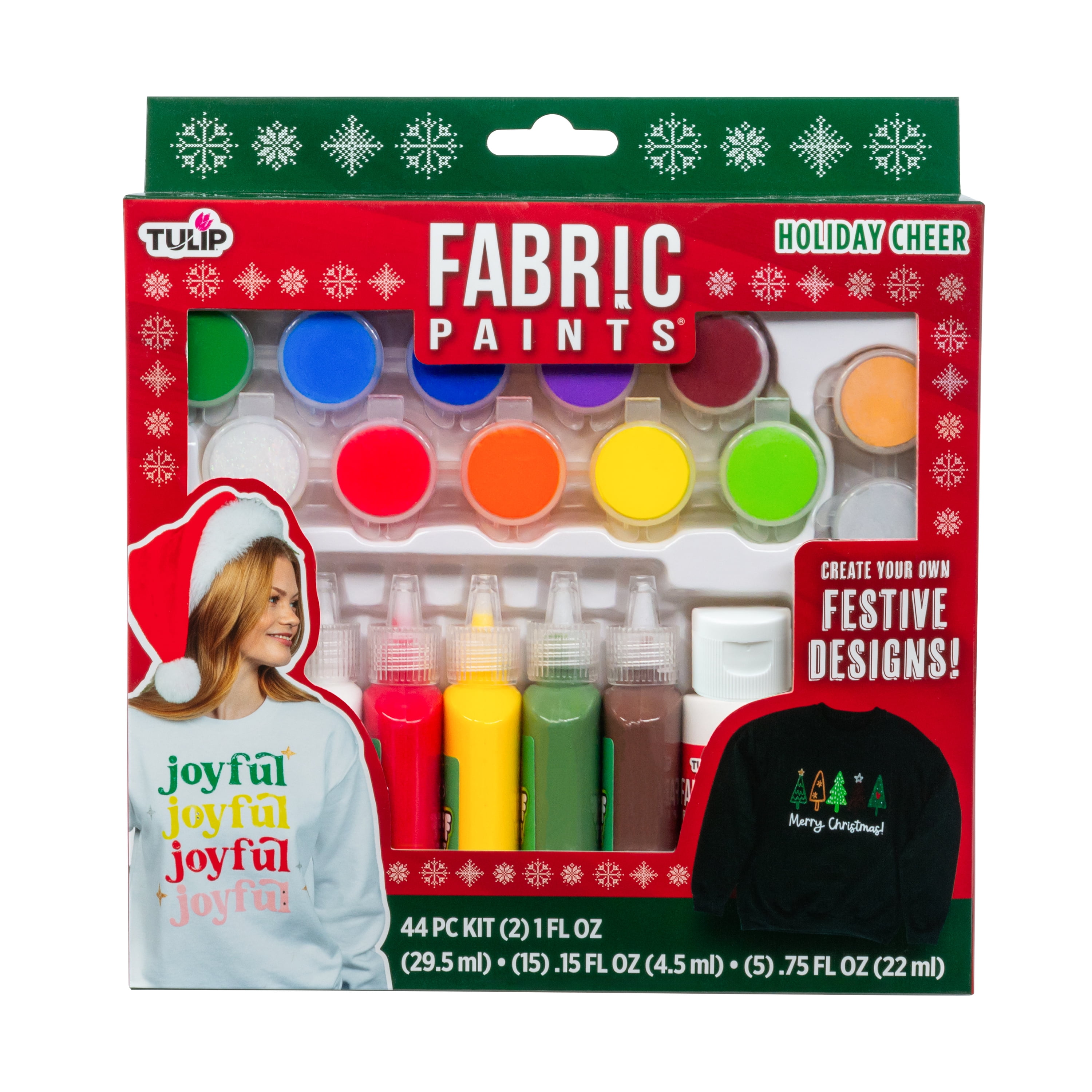 Tulip Holiday Cheer Fabric Paints - Walmart.com