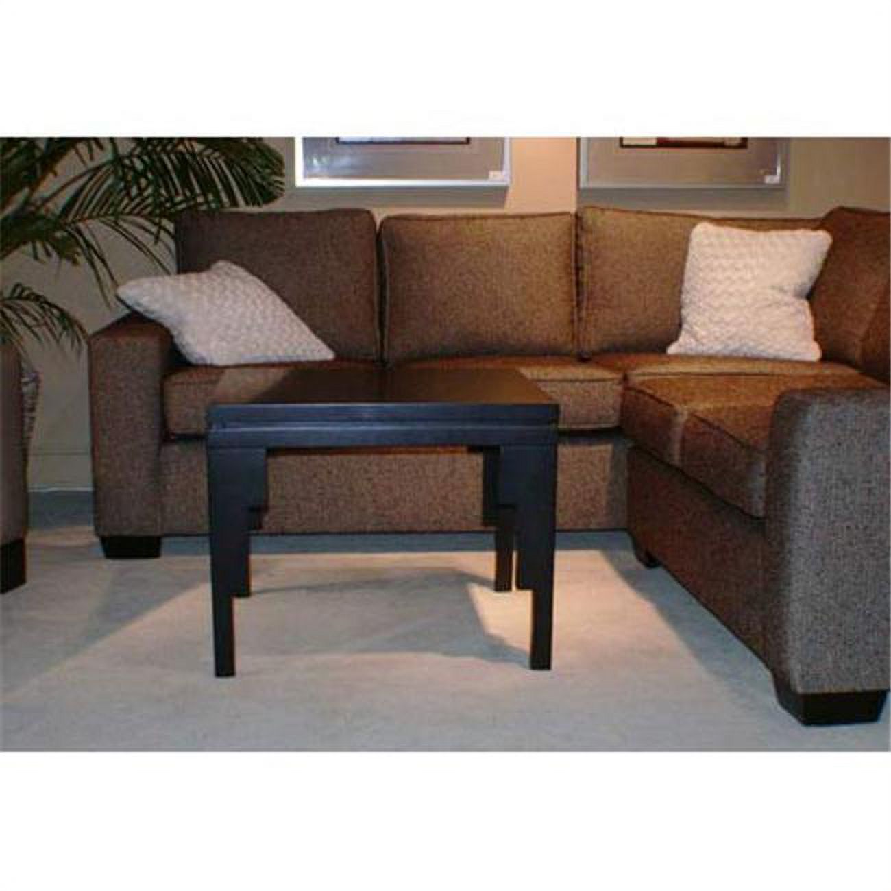 TLS by Design 13B-1011 Uptown Accent Table - Translucent Black ...