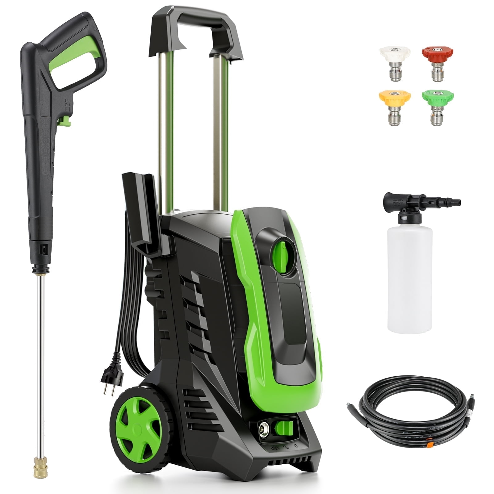 TLSUNNY Electric Pressure Washer 2700 PSI Max 1.7 GPM Power Cleaning ...