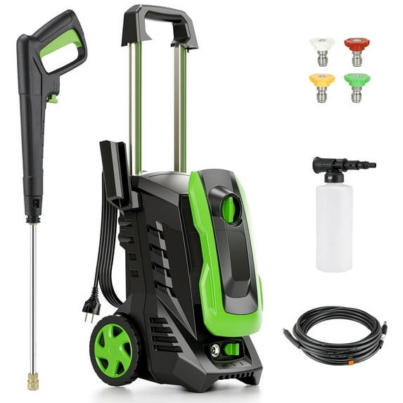 TLSUNNY Electric Pressure Washer 2700 PSI Max 1.7 GPM Power Cleaning ...