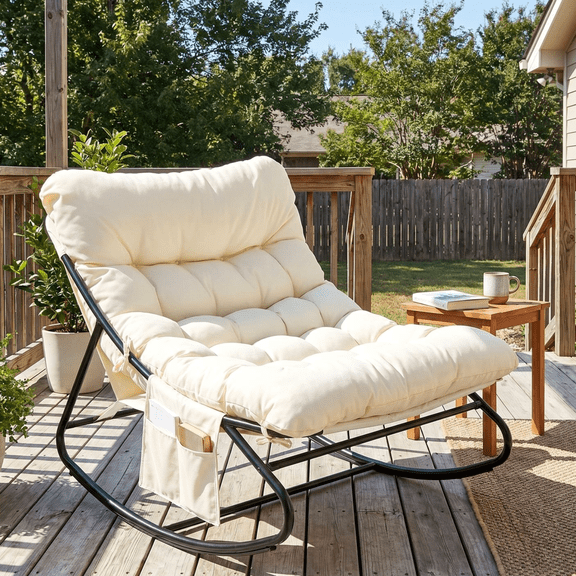 Shop Stylish Papasan Rocking Chairs for Indoor and Outdoor Use