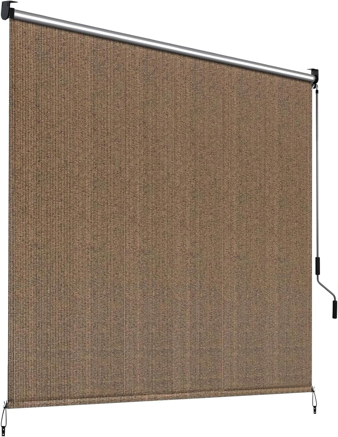 TLSUNNY Outdoor Roller Shade 8' W x 6' H - HDPE Sun Shade Cloth ...