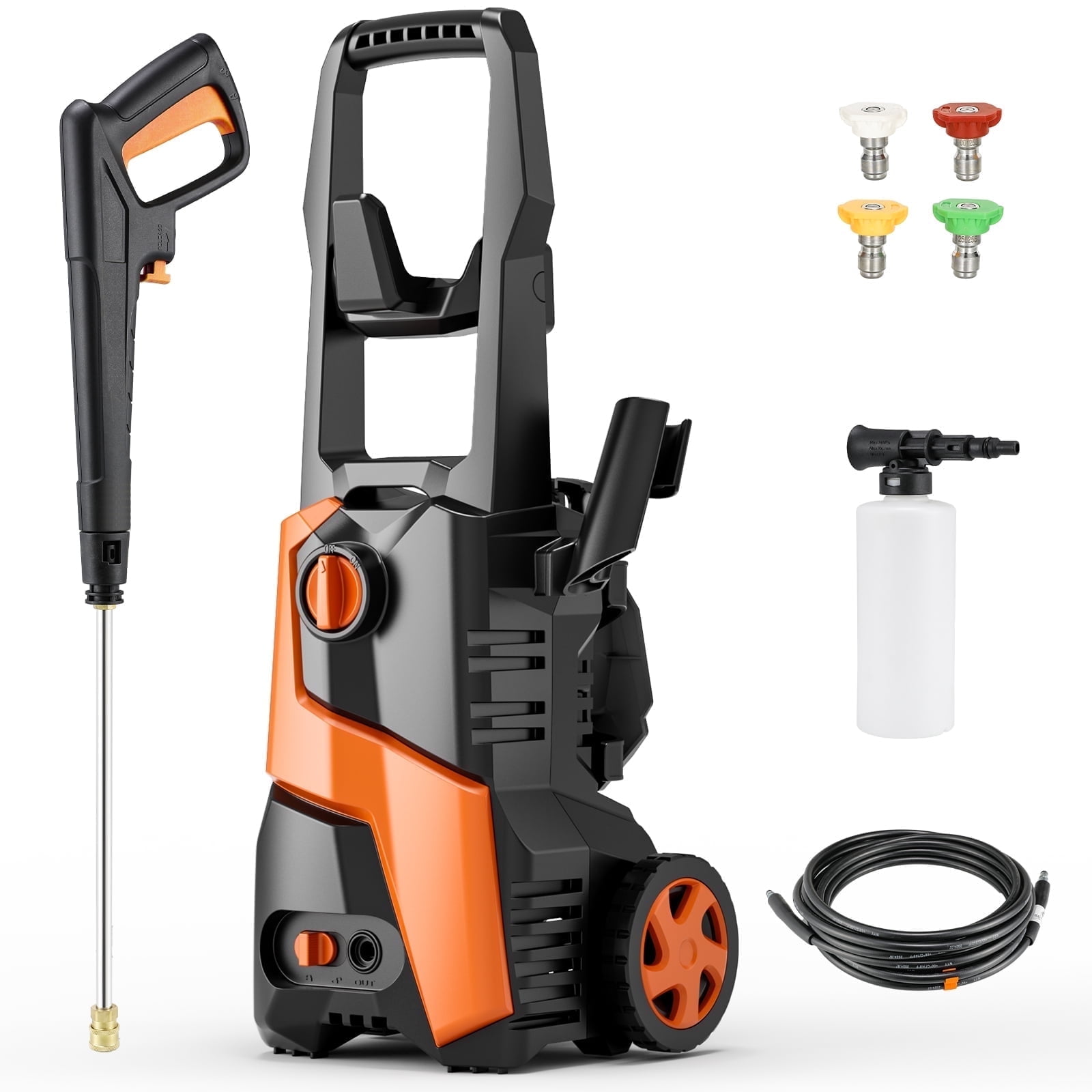 TLSUNNY Portable Electric Pressure Washer 2700 PSI 1.7 GPM High ...