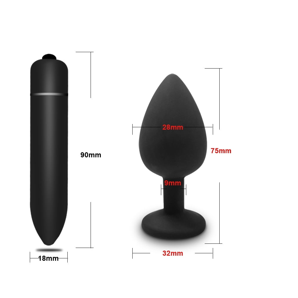 Tluda 2pcs Butt Plug For Women And Men Anal Plug Set Training Kit Butt