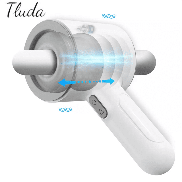 TLUDA Automatic Telescopic Male Masturbator Cup with 7 Powerful Thrusting Modes ,Mens Vibrating ...