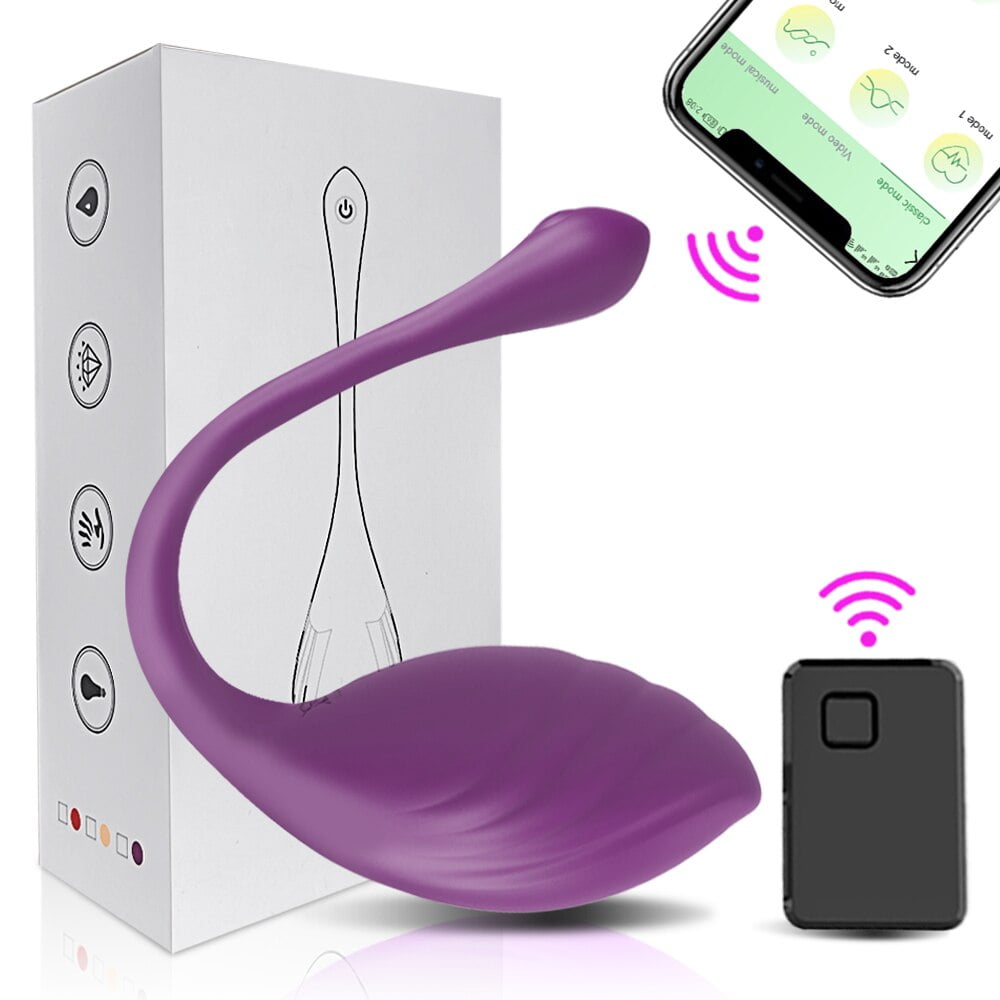 TLUDA Bluetooth Remote Vibrating Eggs for Women,Wearable Wireless Vibrating Eggs G Spot Vibrator ...