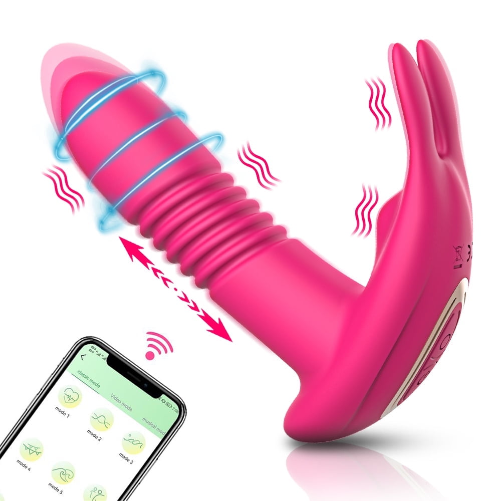 TLUDA Personal Massager Women Vibartor,Wearable Panty Vibrator with APP for Woman, Thrusting G ...