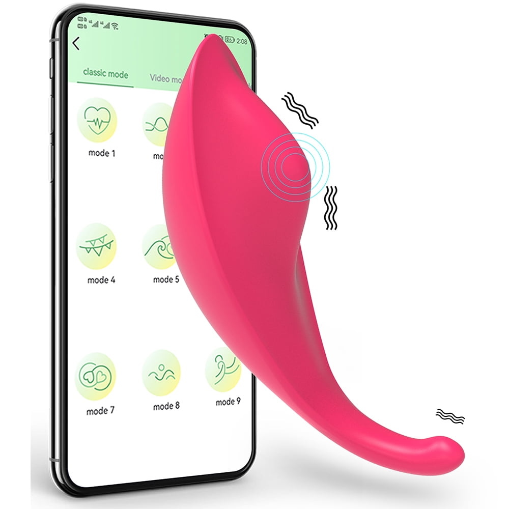 TLUDA Wearable Panty Vibrator, APP Remote Control Butterfly Vibrator with 9 Vibration Modes ...