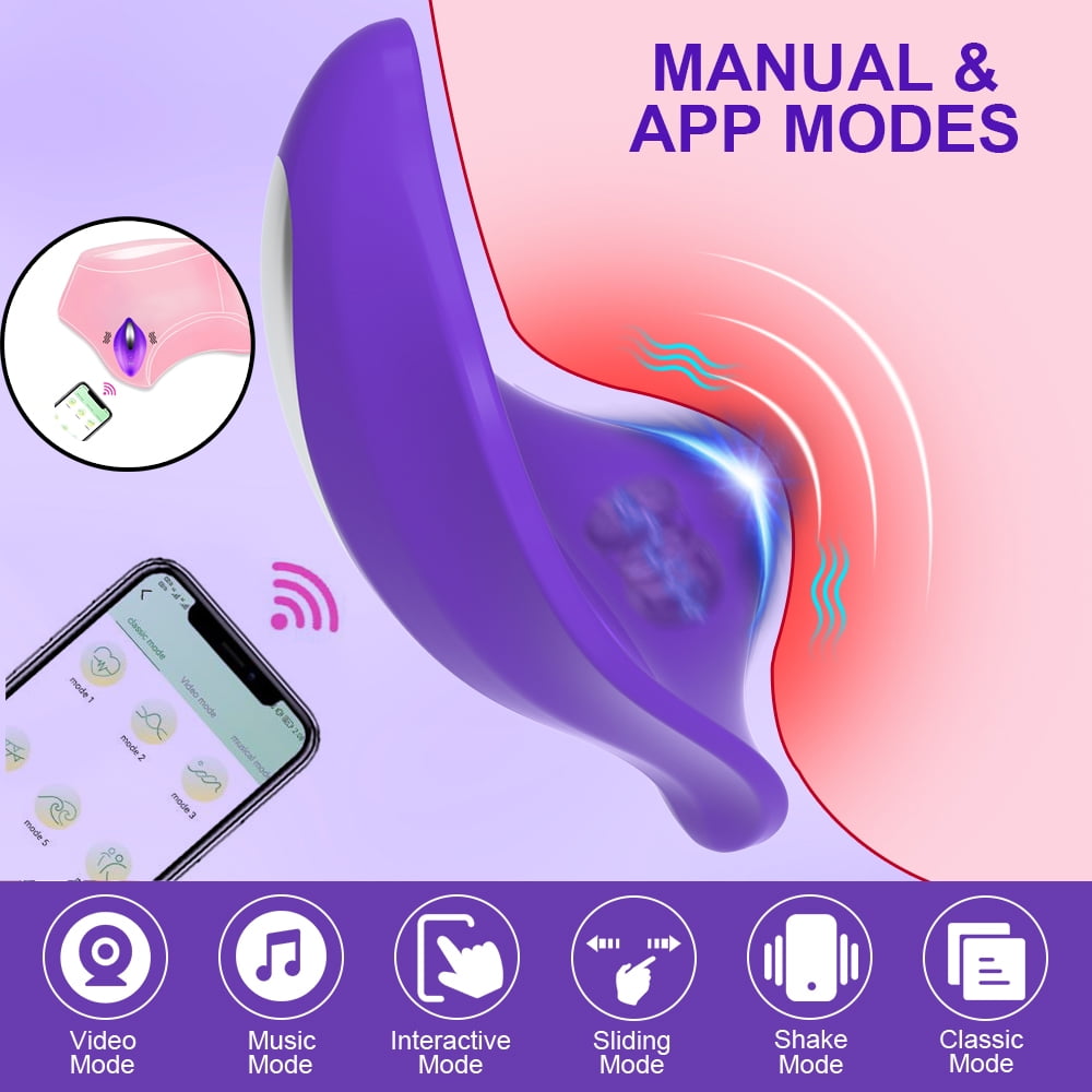 TLUDA Wearable Panty Vibrator with APP Remote Control for Women, Remote Control Vibrator for ...