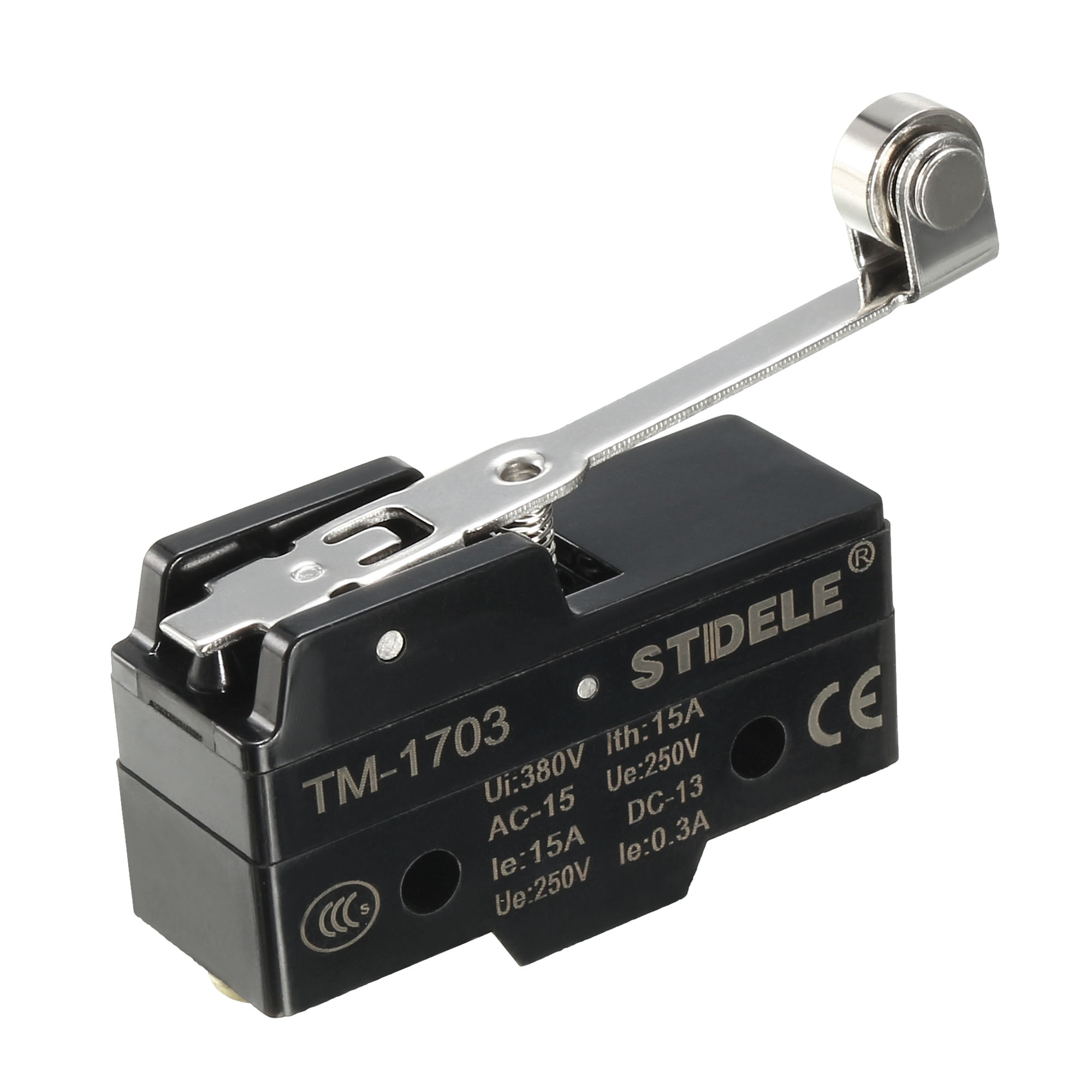 TM-1703 SPDT 1NO+1NC Panel Mount Long Hinge Roller Lever Micro Switch - Walmart.com