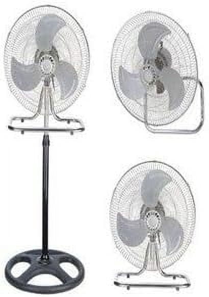 TM 18 Inch Industrial Grade 3 in 1 Stand + Desk + Wall Fan | High ...