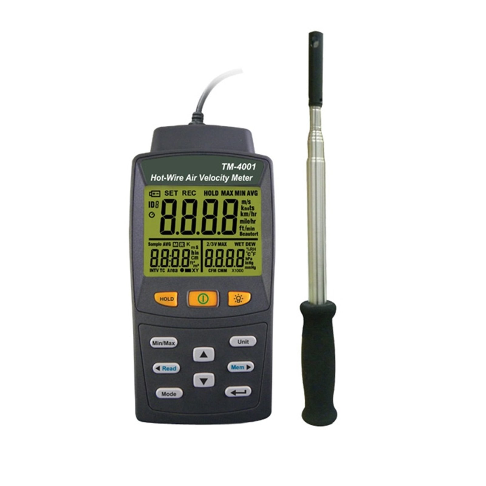 TM-4001 Hot Wire Anemometer Wind Speed Tester - Walmart.com