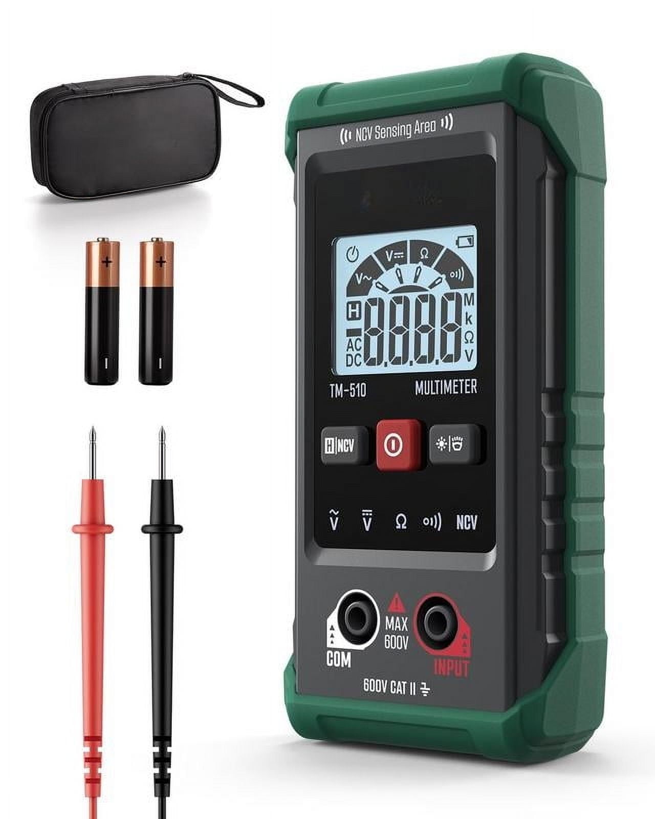 TM-510 Digital Multimeter, 4000 Counts, Auto-Ranging Voltmeter; Non ...