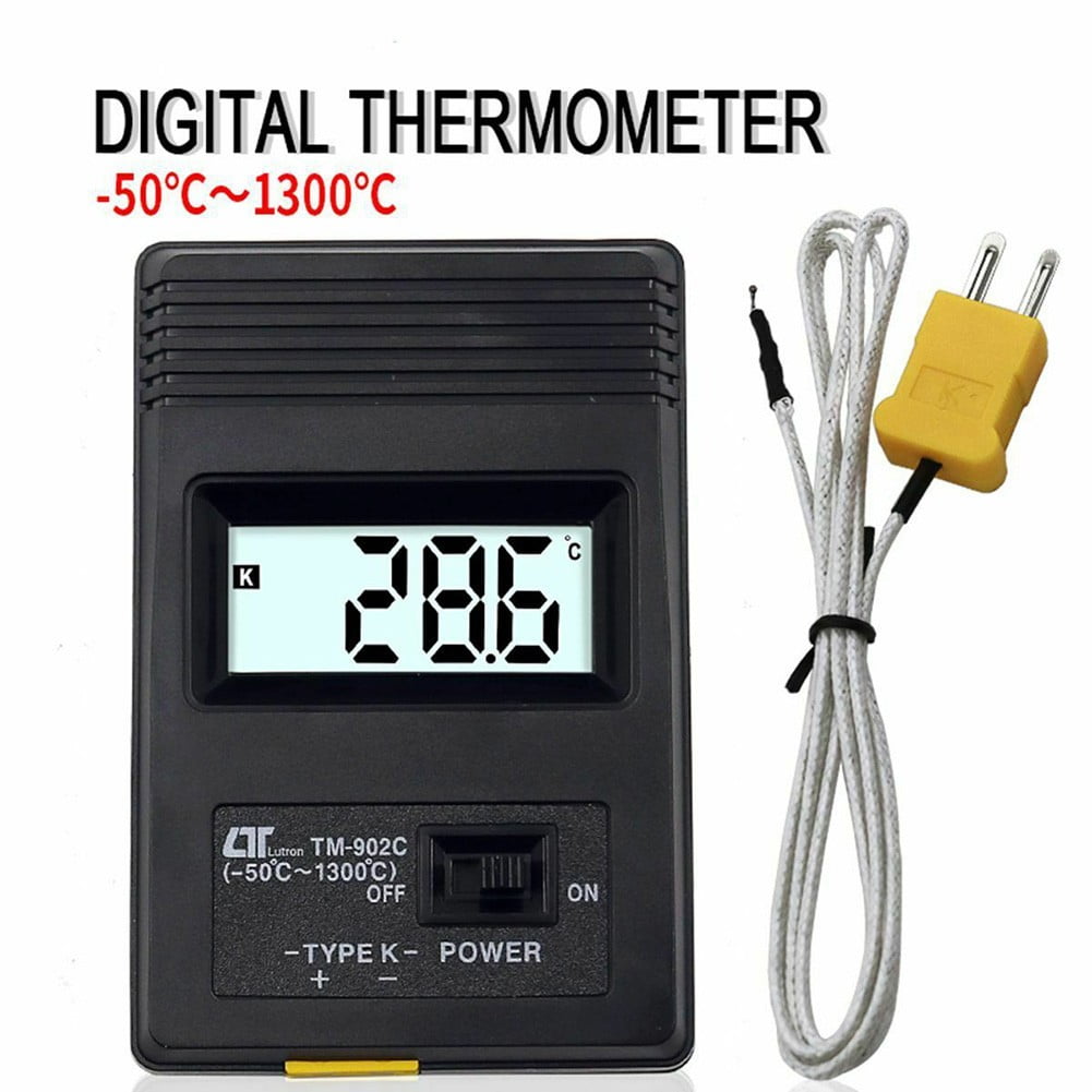 TM-902C Digital LCD Thermometer Temperature Reader Meter Sensor K-Type ...