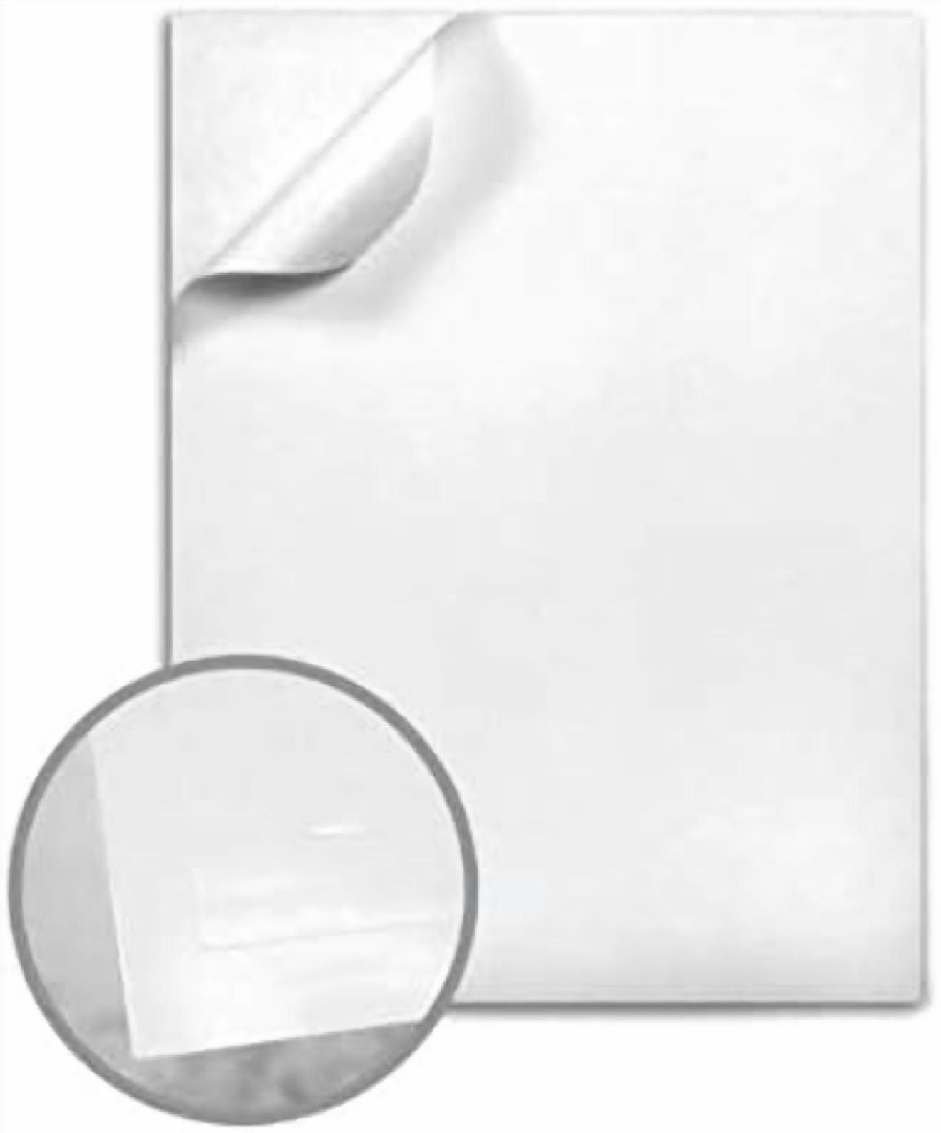 (TM) Full Sheet Sticker Label, Permanent Adhesive Paper, 8.5X11 Inch ...