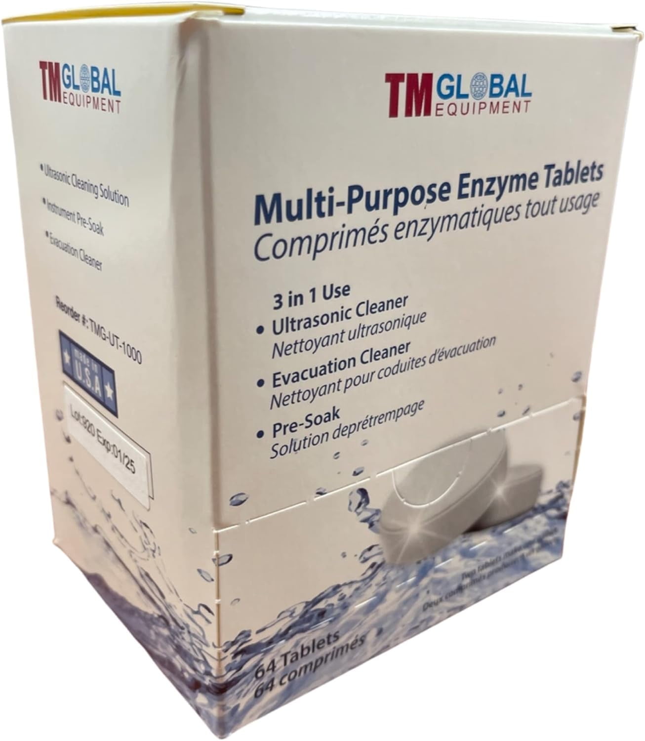 TM Global Multi Purpose Enzymatic/enzyme Tablets, 64 tabs/bx Ultrasonic ...