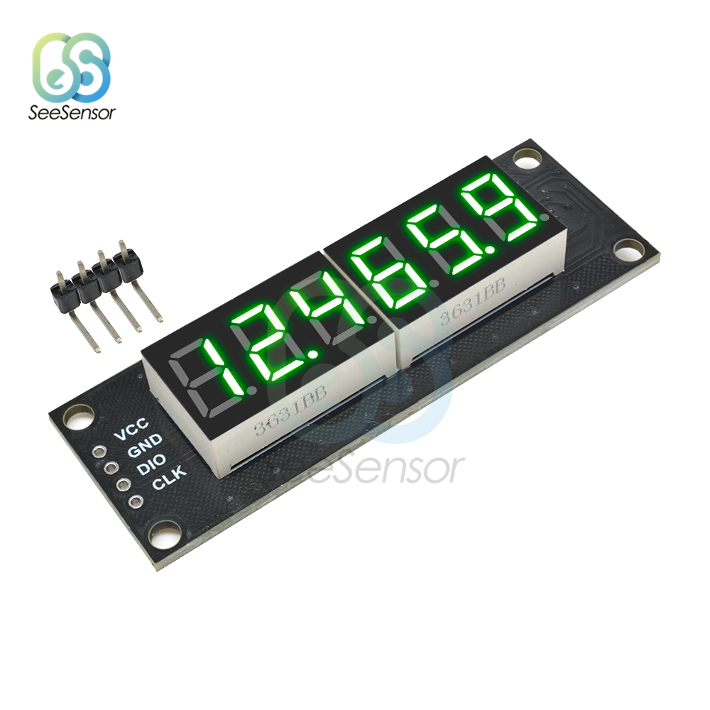 TM1637 0.36 inch 6-Digit 7-segment LED Digital Tube Display Control ...