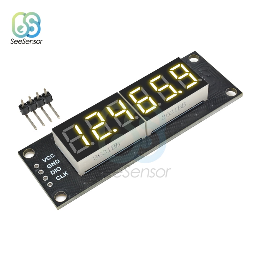 TM1637 0.36 inch 6-Digit 7-segment LED Digital Tube Display Control ...
