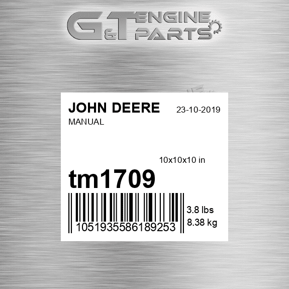 TM1709 MANUAL fits JOHN DEERE (New OEM) - Walmart.com