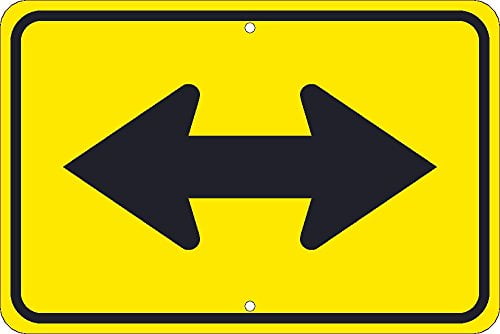 TM255K Large Arrow One Direction Traffic Sign – 18 inch x 12 in. High ...