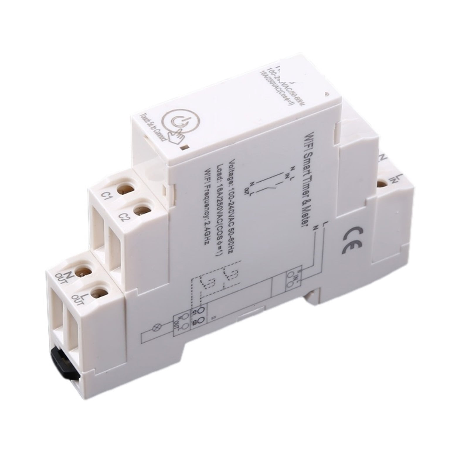 TM608 Single Phase Home Energy Meter With Timer Switch Remote Control ...