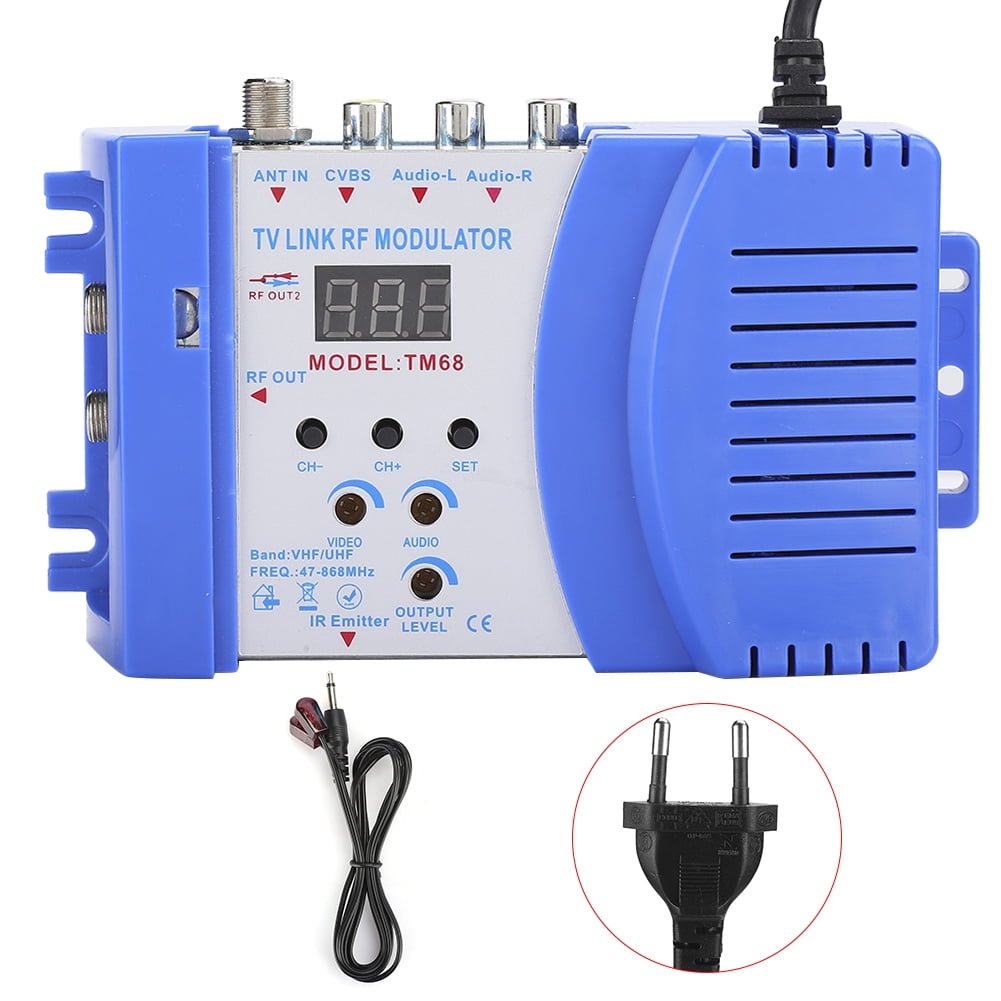 TM68 TV LINK Digital Modulator AV to RF Converter Adapter for Home Use ...