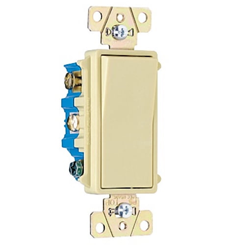 TM874I Ivory Decorator Rocker Wall Light Switch 4-Way 15A 120/277V ...