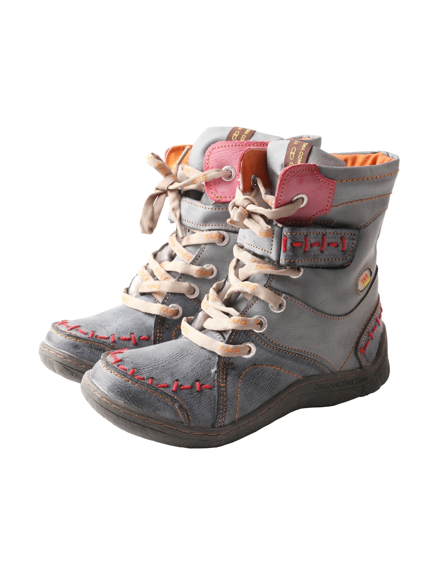 TMA EYES Women's Ankle Boots PU and Leather Patchwork with ...