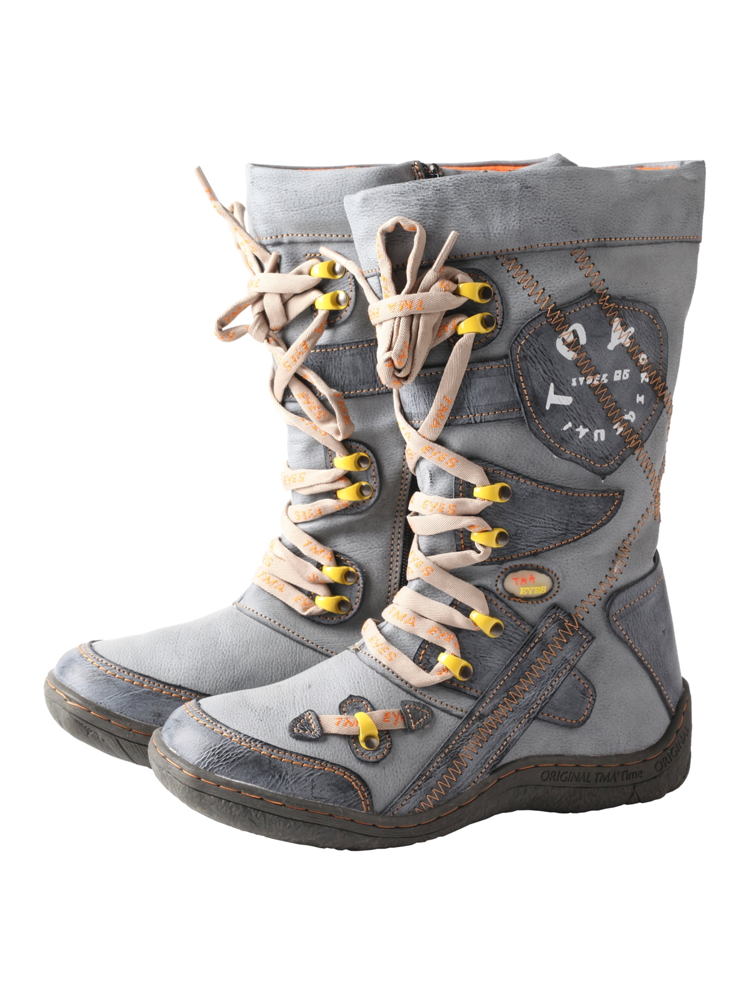 TMA EYES Fresh outdoor - Style zip - Up long boots - Walmart.com