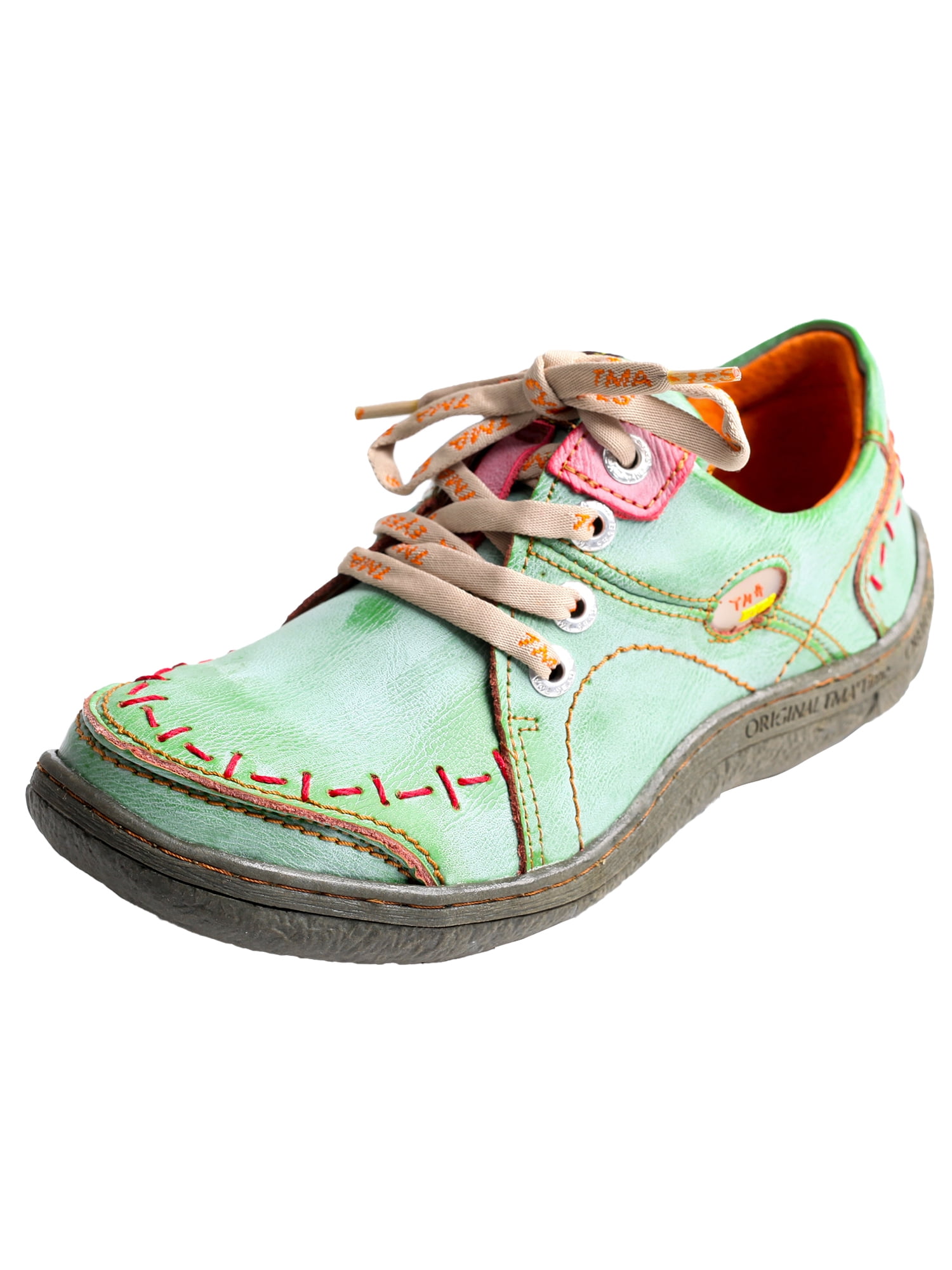 TMA EYES Hand Stitching Leather Women's Sneaker - Walmart.com