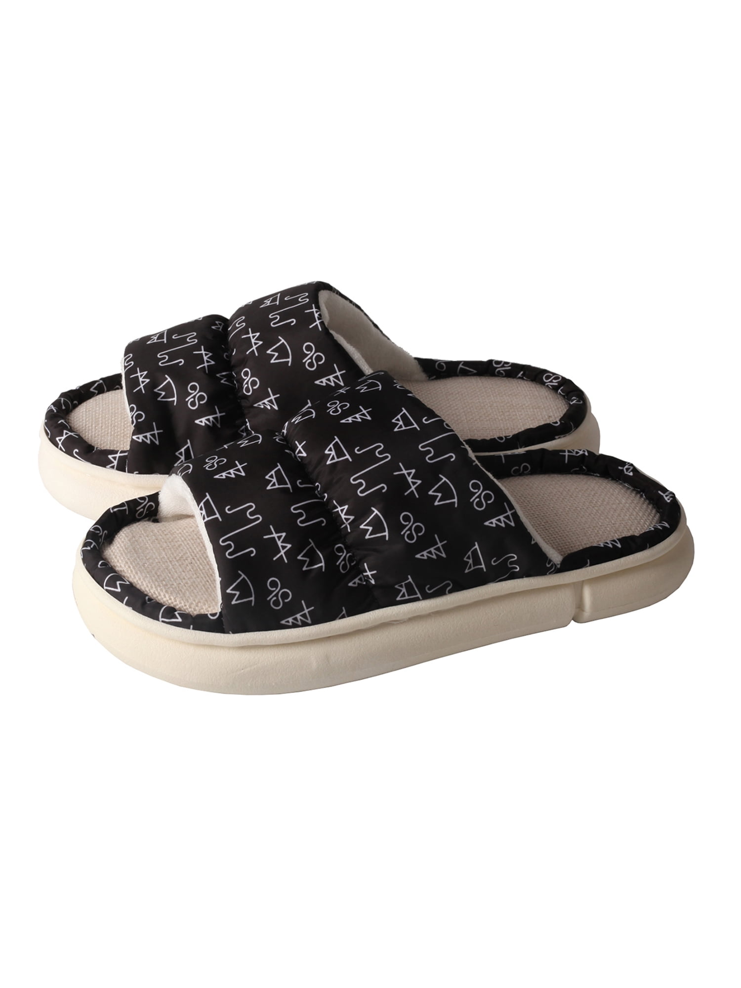 TMA EYES Multicolor Printed All-Season Women's Linen Slippers ...