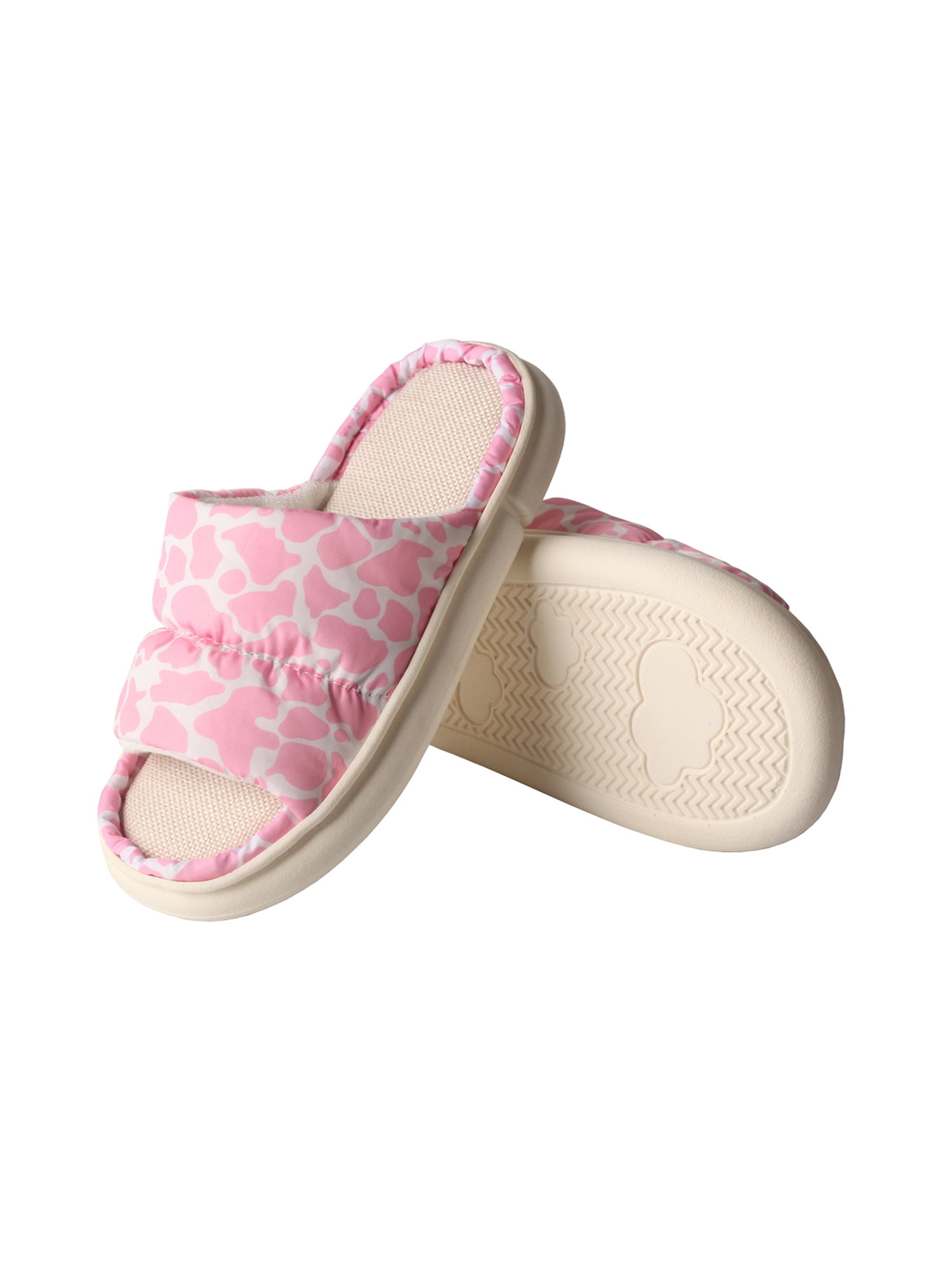 TMA EYES Multicolor Printed All-Season Women's Linen Slippers ...