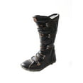 TMA EYES Snake-Embossed Leather and PU Upper Women's Tall Boot ...