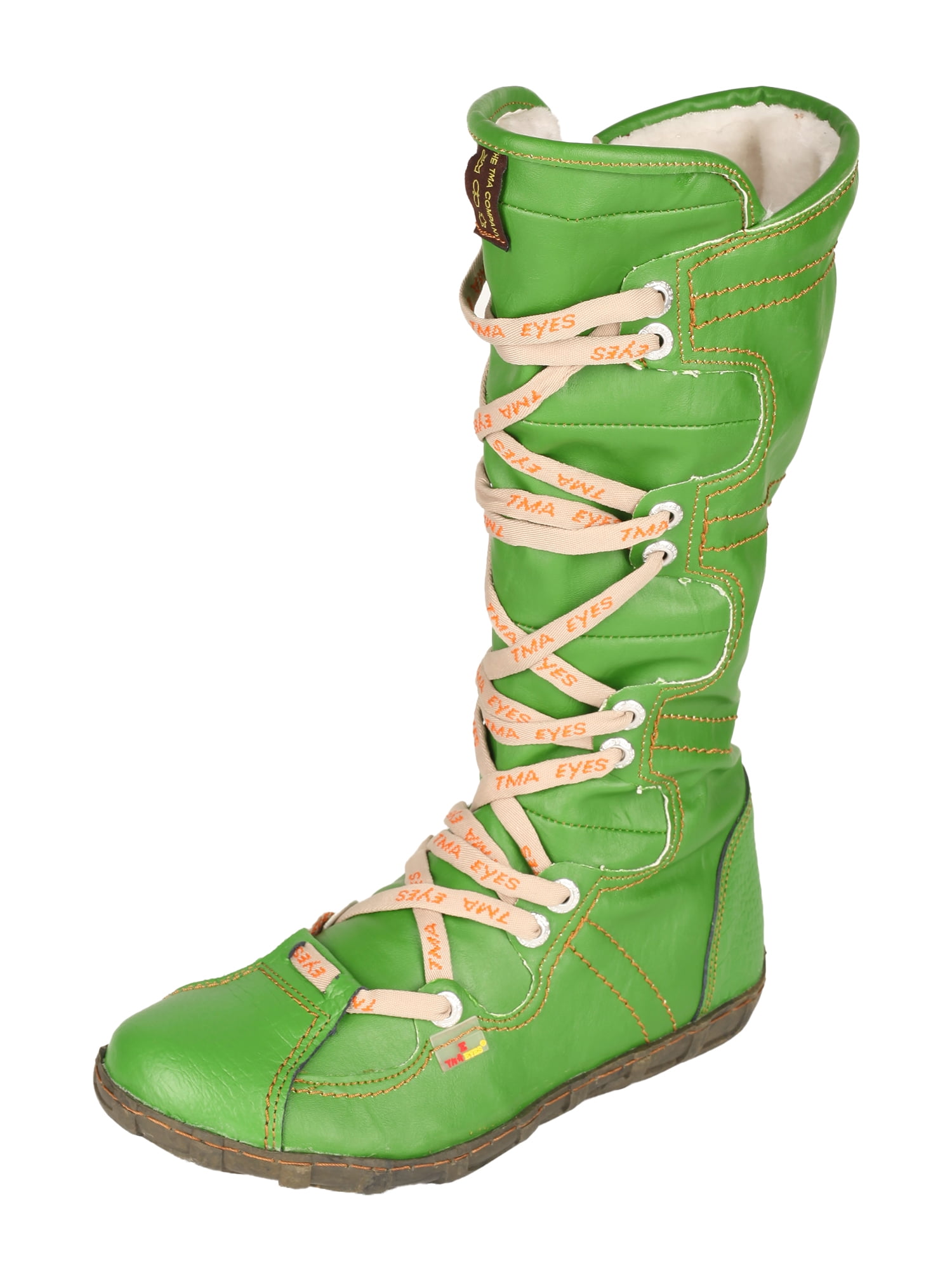 TMA EYES Snake-Embossed Leather and PU Upper Women's Tall Boot ...