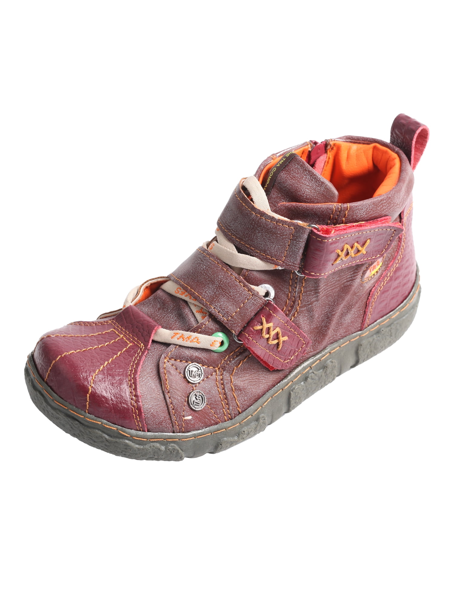 TMA EYES Two-Tone PU Leather Women's Ankle Boots - Walmart.com