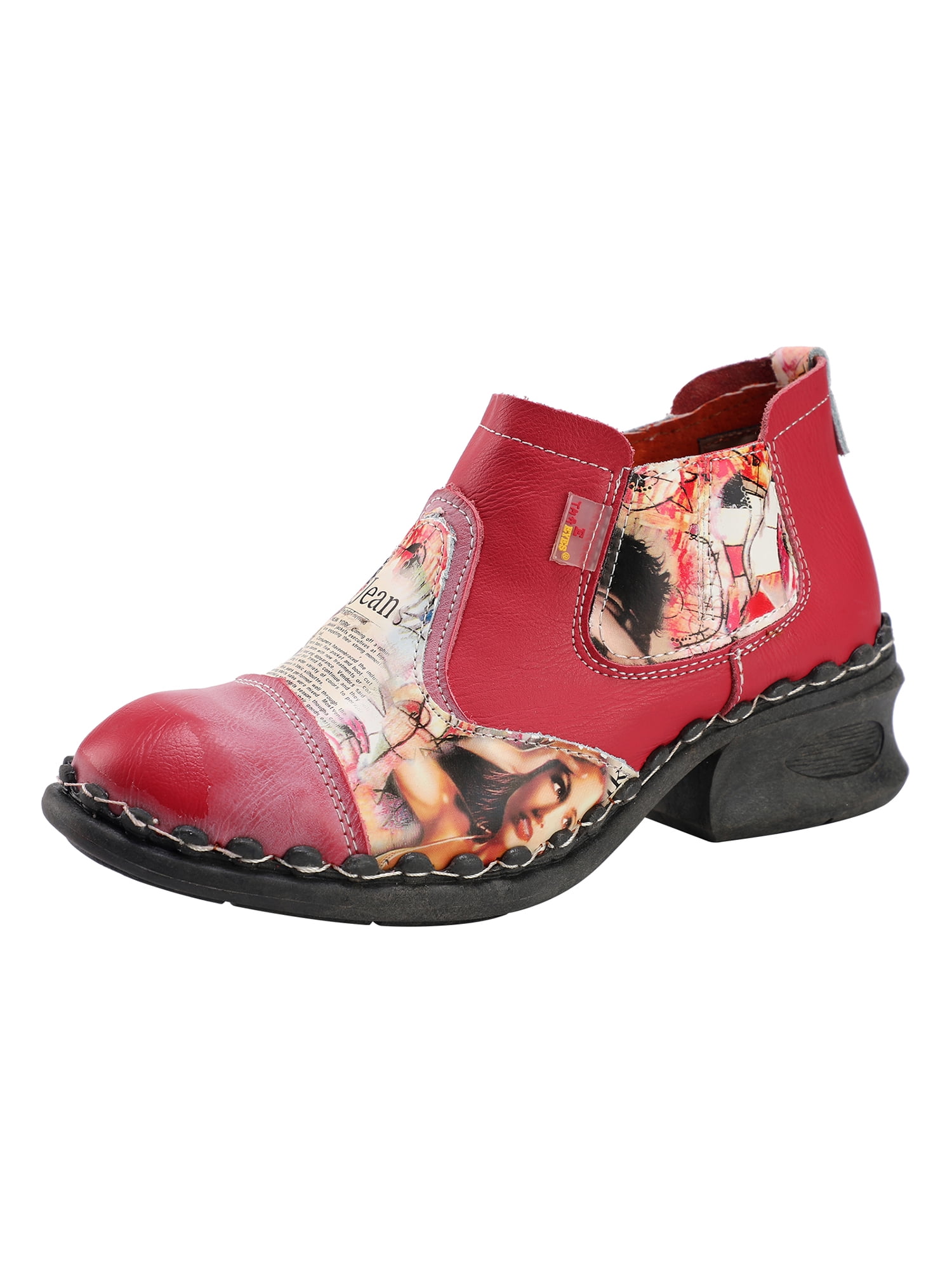 TMA EYES Women's Ankle Booties Shoes Slip on with Zipper for Outdoor ...