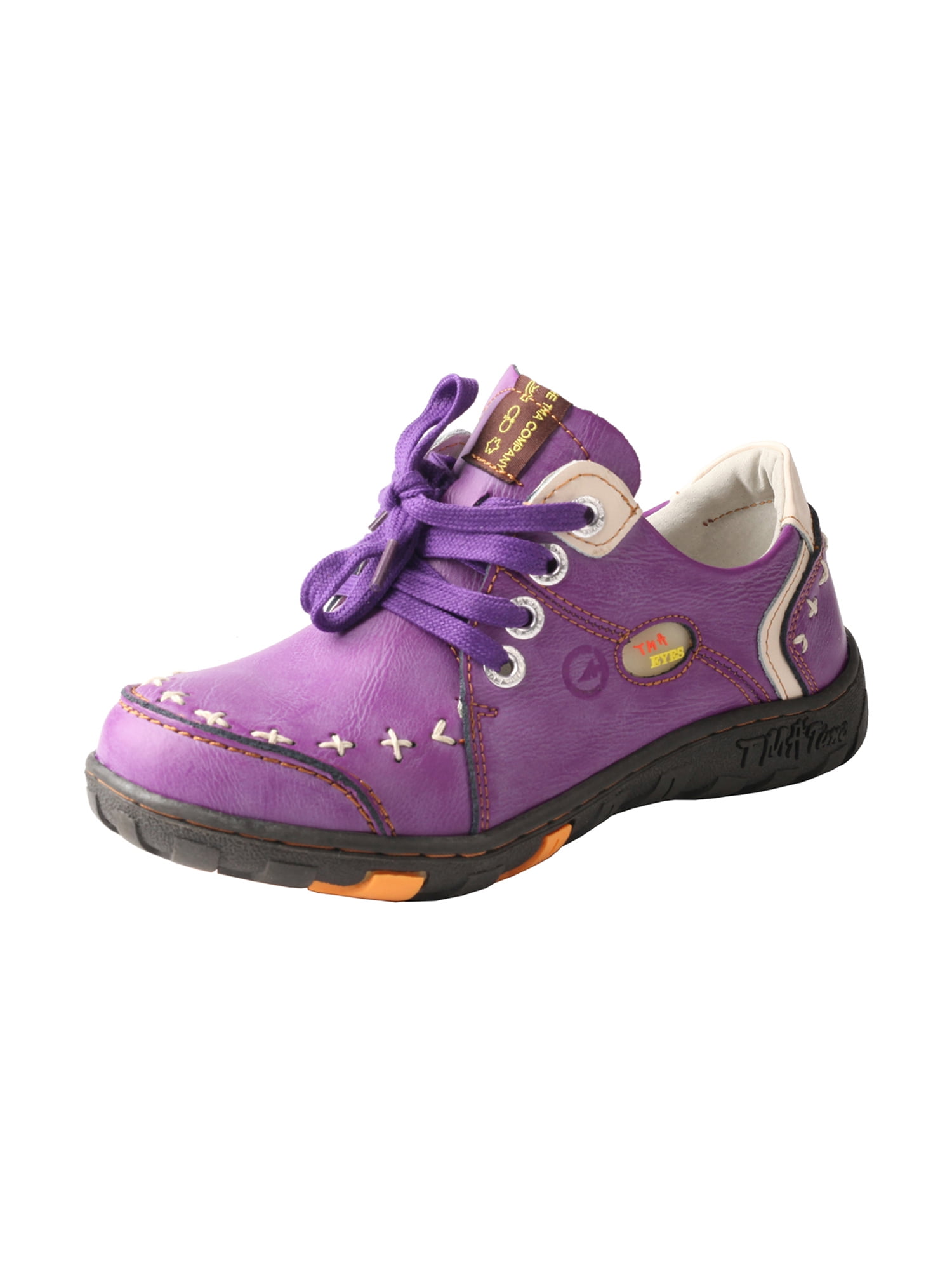 TMA EYES Women's Handcrafted Vintage Rubbable Leather Casual Sneaker ...