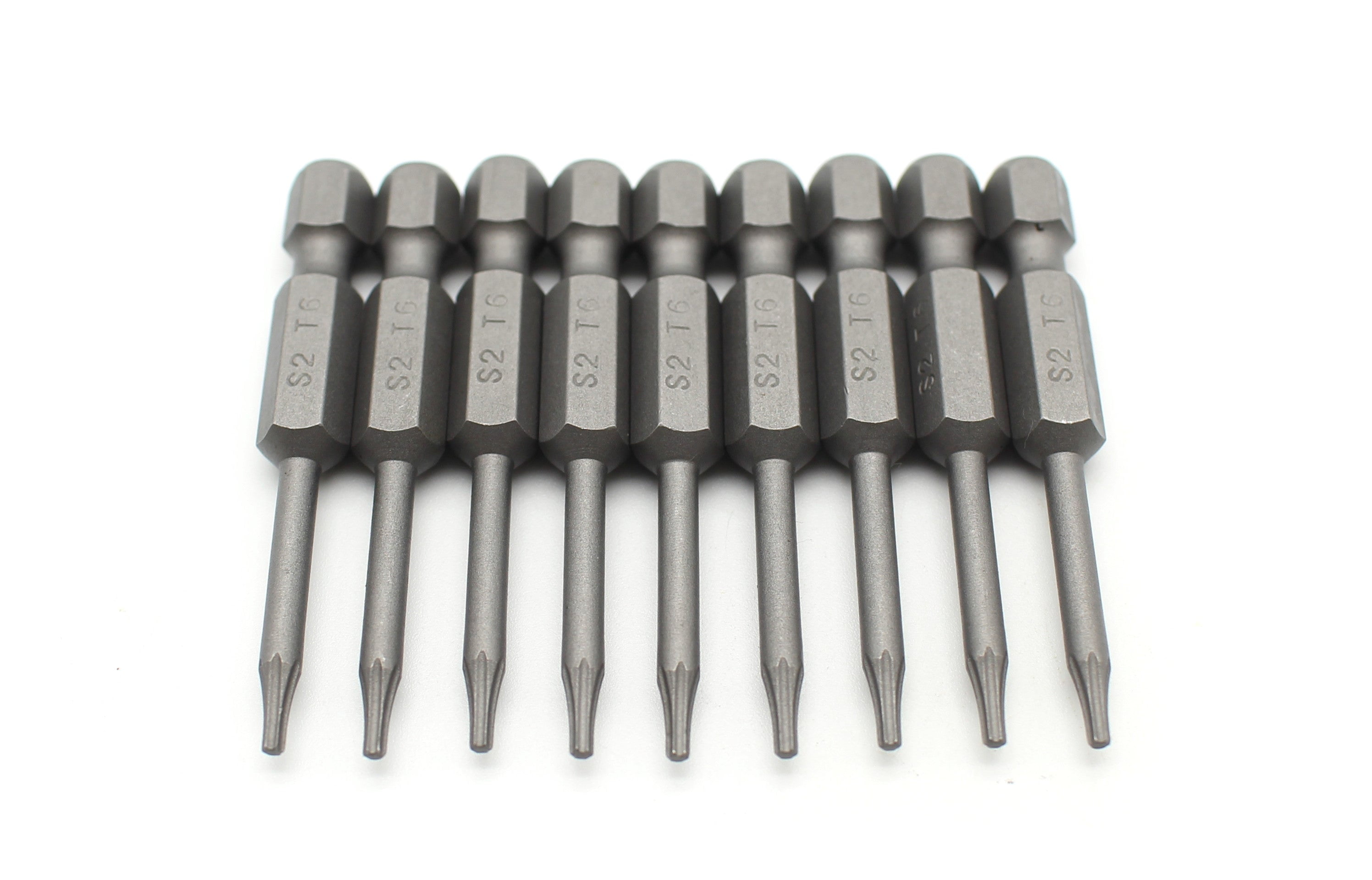 TMAX 10 Pieces T6 Torx Star Head Screwdriver Bit Set, S2 Steel 6 Point ...