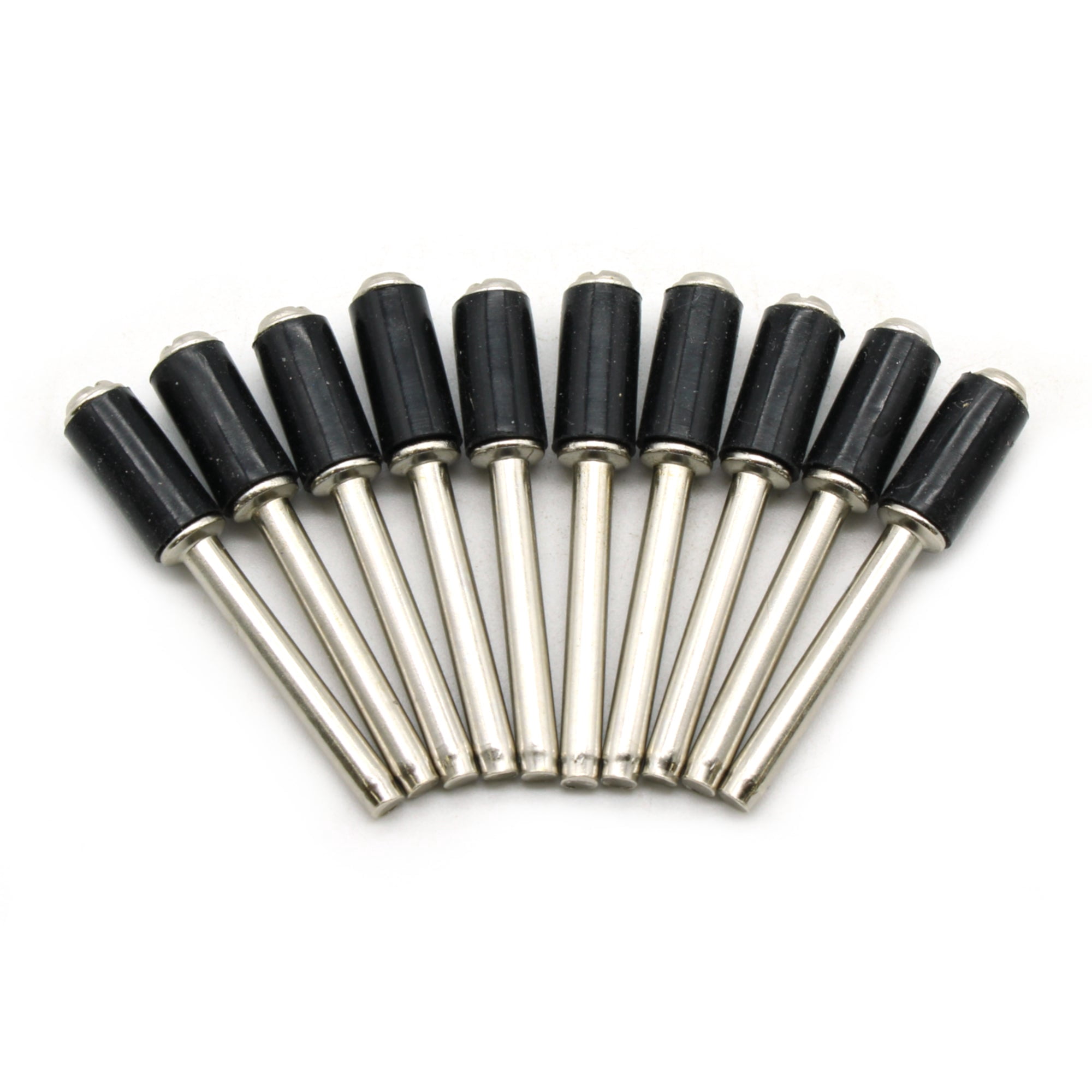 TMAX 10 Pc 1/4 inch Rubber Mandrel Sand Drum Holder 1/8 inch Shank for ...