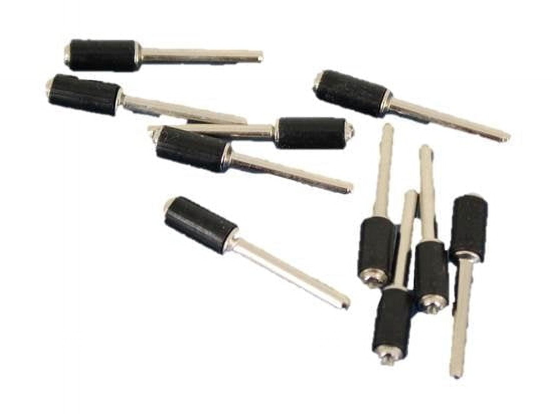 TMAX 10 pc 3/8 Inch Rubber Mandrel Sand Drum Holder 1/8 Inch Shank for ...